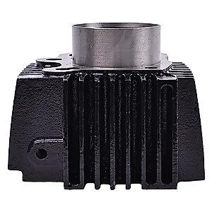 AIVWUMOT 52.4mm Cylinder Head with Sleeve Plug Spark Plug Upper and Lower Gasket Compatible with 4 Stroke Horizontal 90cc 110cc 125cc Engine ATV Quad Dirt Bike Pit Bike Tao Tao Go Kart Scooter