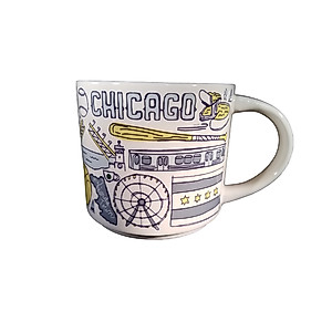 Starbucks Chicago Been There Series Ceramic Coffee Mug, 14 oz
