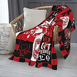 Sorority Gifts for Women Blanket, Sorority Blanket 60''x50'' Positive Throw Blanket Birthday Gifts for Women Sisters Girls