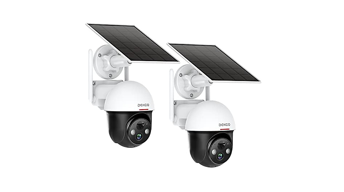 DEKCO 2K Solar Wireless Outdoor Security Camera 360°