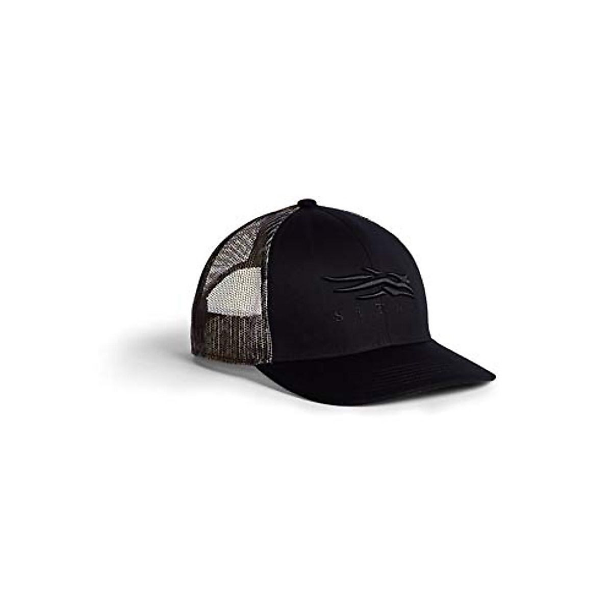 SITKA Gear Men's Icon Mid Profile Trucker Cap, Sitka Black/Timber, OSFA