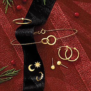 RS Pure by Ross-Simons 14kt Yellow Gold Jewelry Set: Stud and Hoop Earrings