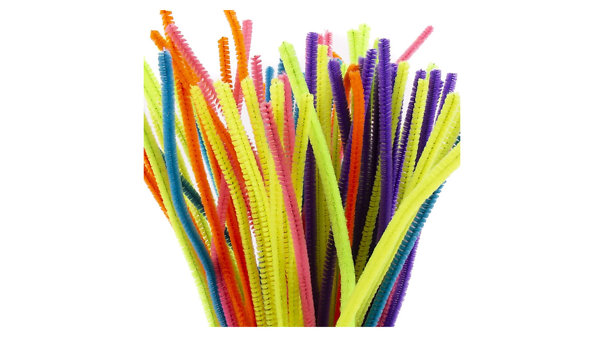 Horizon Group USA Neon Fuzzy Sticks Value Pack - 200 Ct