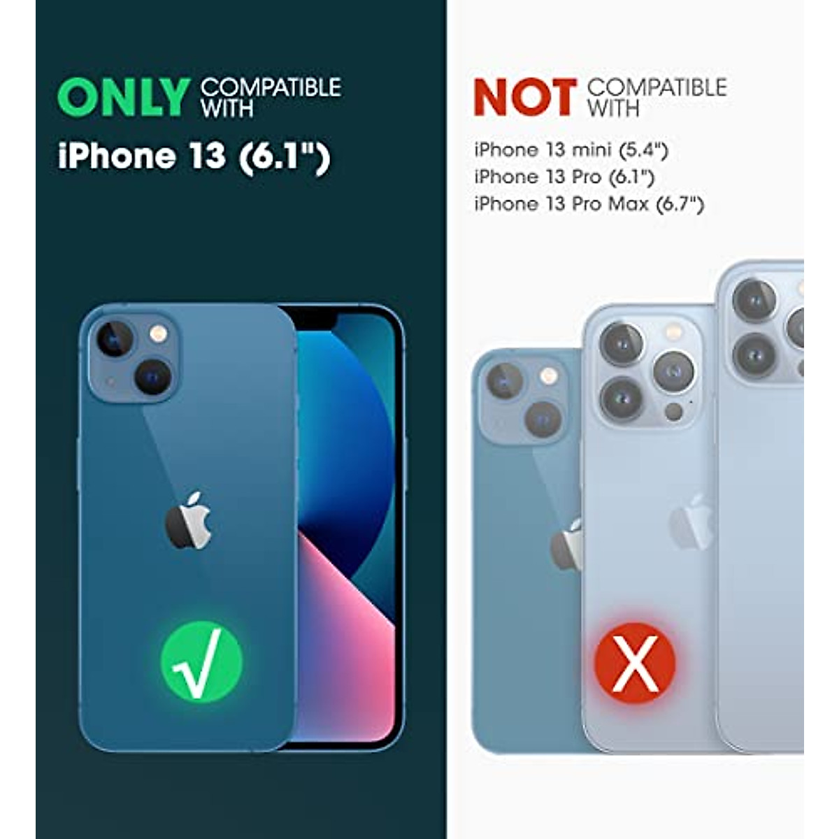 SUPCASE Unicorn Beetle Style Series Case for iPhone 13 (2021 Release) 6.1 Inch, Premium Hybrid Protective Clear Case (Jasper)