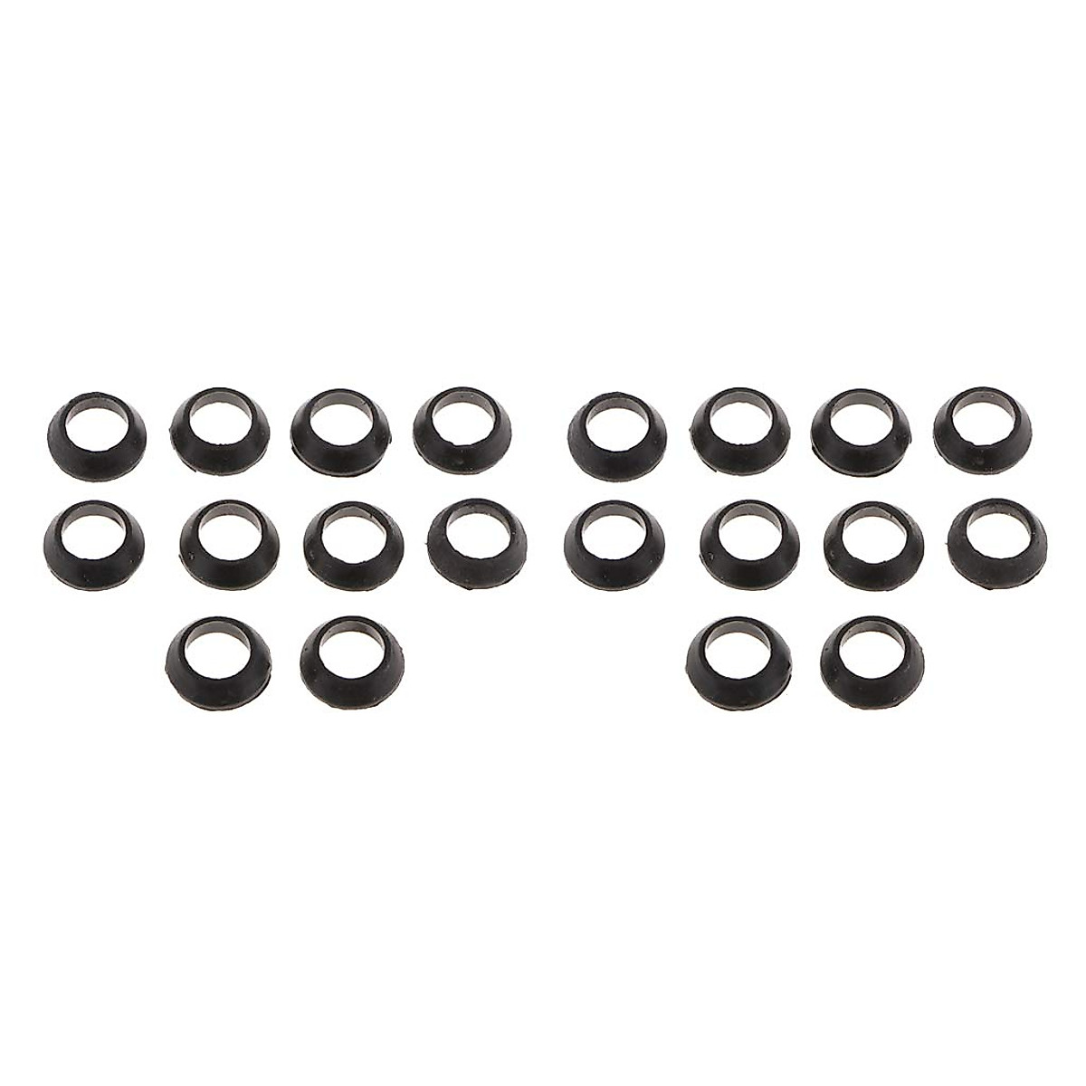 menolana 20pcs Rubber Adapter Winding - Fishing Rod Building DIY Component