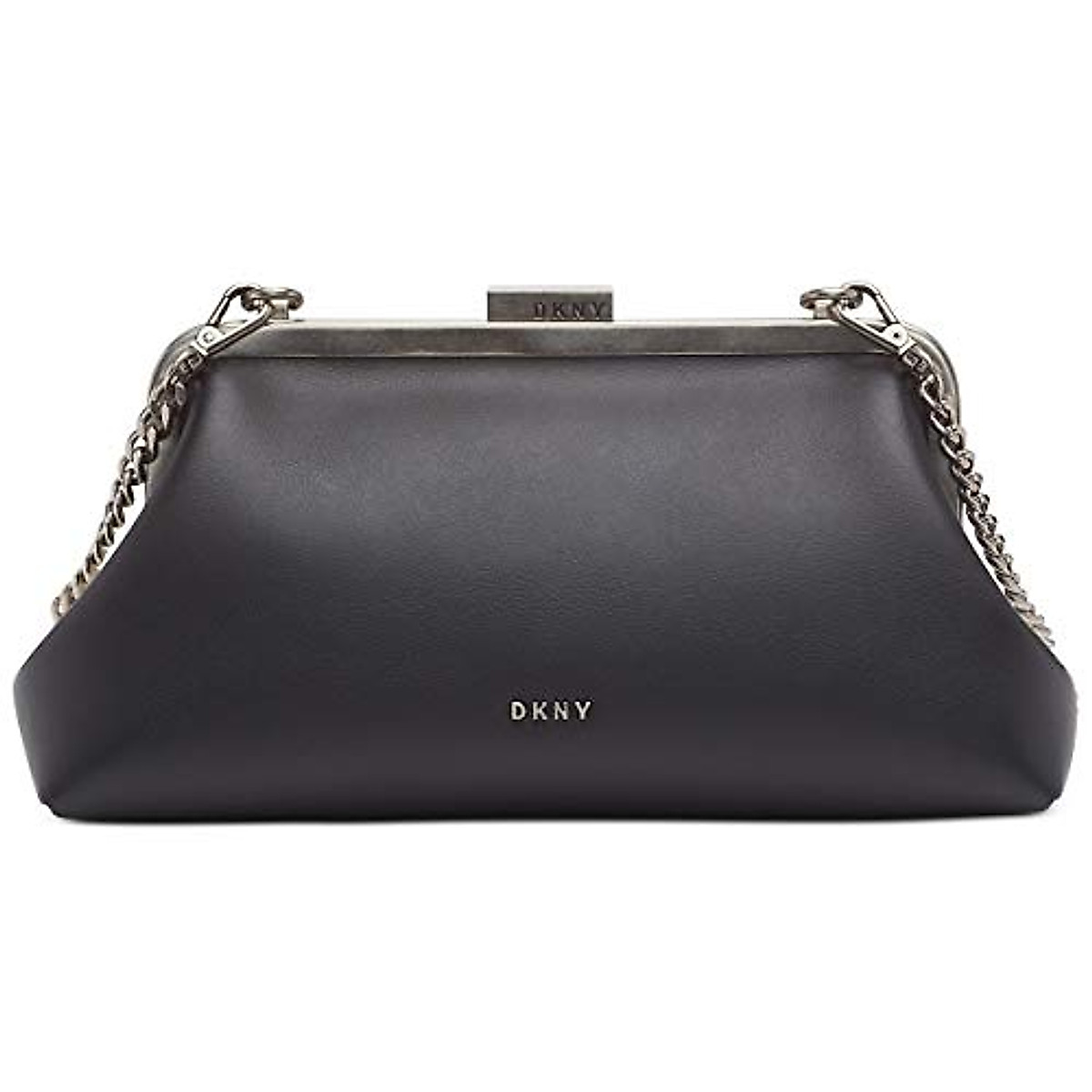 DKNY Farrah Leather Black & White Clutch
