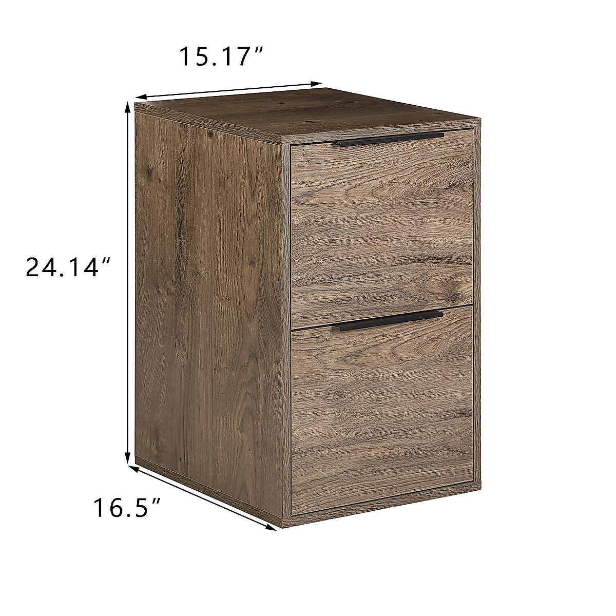 GREATMEET 2 Drawer Wooden File Cabinet,