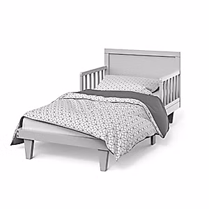 Child Craft Tremont Toddler Bed for Kids with Guard Rails, Low to Ground Design, Made of Pinewood, Featuring Clean Lines to Match Any Décor (Gentle Gray)