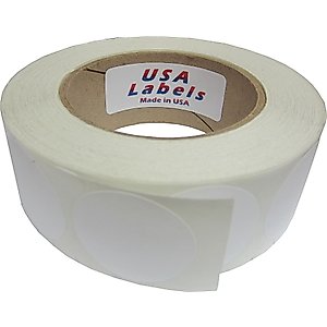 1.5" Wafer Tab Seals - Roll of 1,000 (White)