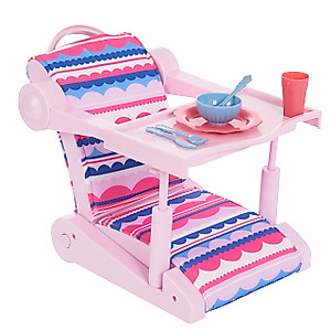 Journey Girls Take-Along Seat for 18 Inch Dolls, Includes Folding Chair and Accessories, Kids Toys for Ages 6 Up by Just Play