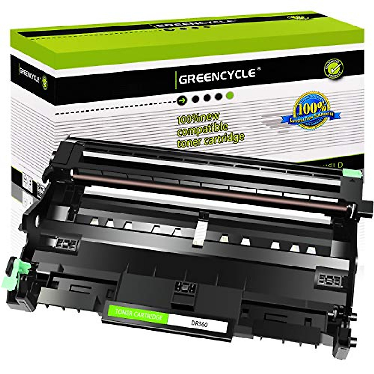 greencycle 1 Pack Compatible for Brother DR360 Drum Unit Replacement for DCP-7030 DCP-7040 HL-2140 HL-2150N MFC-7340 MFC-7345DN Printer
