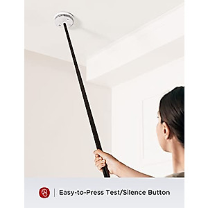 X-Sense Hardwired Smoke Detector, Hardwired Interconnected Smoke Alarm with Battery Backup, Interconnects Up to 18 AC-Powered Alarms, XP04-S, 1-Pack