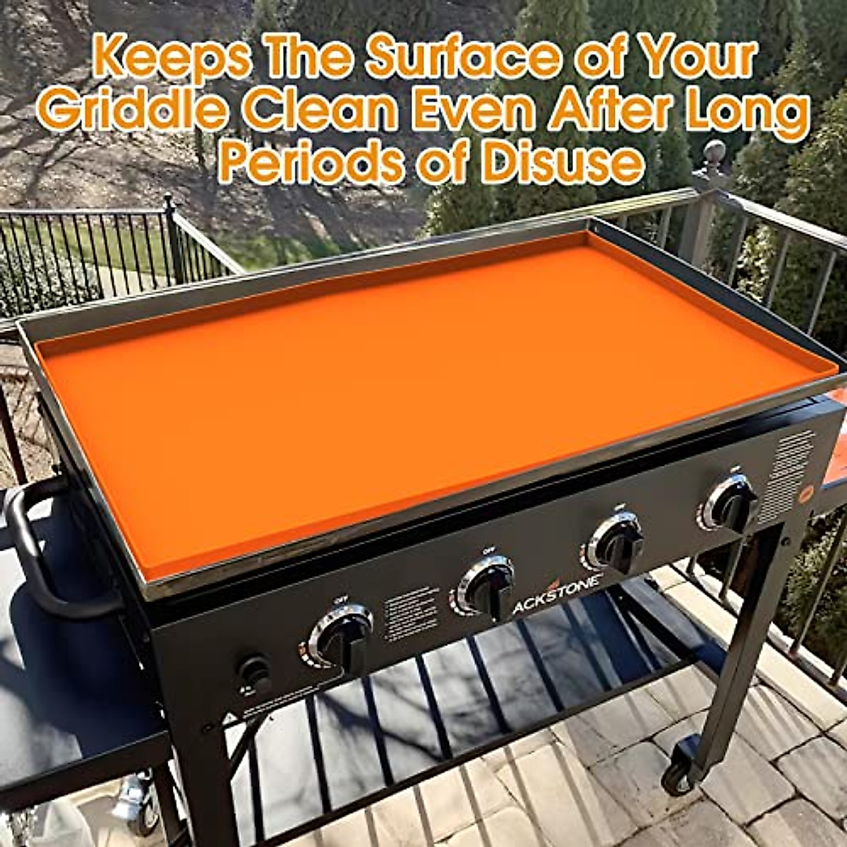 36" Silicone Griddle Mat for Blackstone 36 Inch Griddle, Heavy Duty Griddle Buddy Mat Blackstone Griddle Top Protective Cover Accessories, Protect Flat Top from Rodents, Insects, Debris & Rust