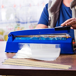 10pcs Impulse Sealer Replacement Parts, 12 Inch Teflon Cloth Strips Square Element Grip Heat Seal Strips Impulse Sealer Repair Kit Heating Element for Hand Heat Sealers