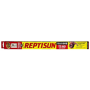 Zoo Med ReptiSun 10.0 UVB Lamps for Reptiles - High Output T5 HO with Optimal UVA/UVB Output - Ideal Terrarium Lighting Solution for Vivariums & Amphibians (3-Pack)