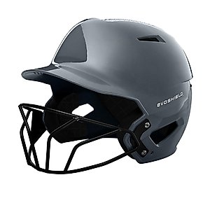 EvoShield XVT™ Luxe Fitted Batting Helmet with Softball Facemask - White, XX-Large