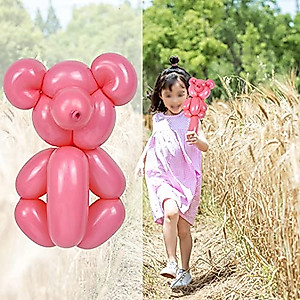 Pastel Long Balloons Premium 260 Twisting Balloons Animals Magic Balloons for Birthday Kids Wedding Party Supply 100pcs (Multi)