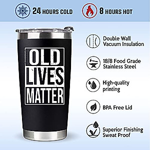Birthday Gifts for Men Unique, Gifts for Dad, Gifts for Him, Gifts for Grandpa, Old Man - Men Gifts, Dad Gifts - Funny Gifts for Men, Gag Gifts for Men, Retirement Gifts for Men - Tumbler 20Oz