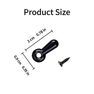 160 Pieces Frame Picture Turn Button Frame Hardware Backing Clips and 160 Pieces Screws for Hanging Drawing Picture Art Photo (Black)