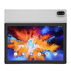 Pssopp HD Tablet, US Plug 100‑240V Office Tablet Octacore CPU 8MP 20MP Camera (White)