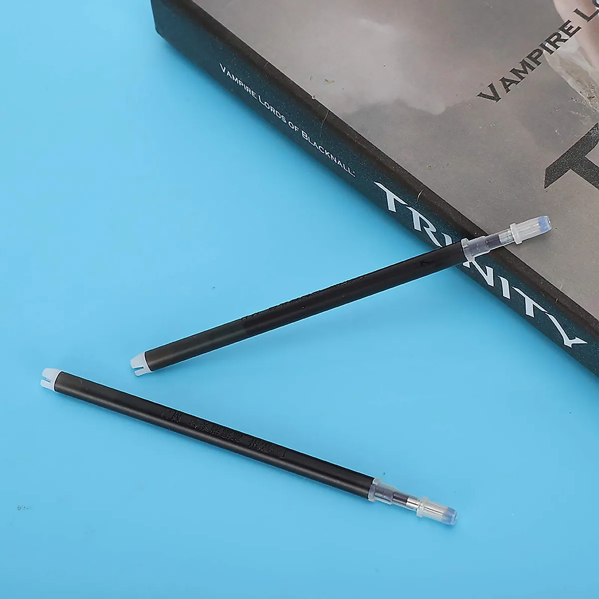 Refill Marking Pen 4 Colors Heat Erasable Fabric Pens DIY Leather Accessory Cross Stitch Sewing Accessories (Black)