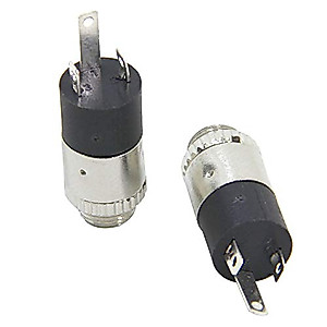 Ancable 5-Pack 1/8" 3.5mm TRS Stereo Panel Mount Audio AUX Jack for Headphones