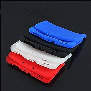 Silicone Rubber Soft Gel Protective Case Cover Shell Skin for New 3DS XL LL Console 2015- Black