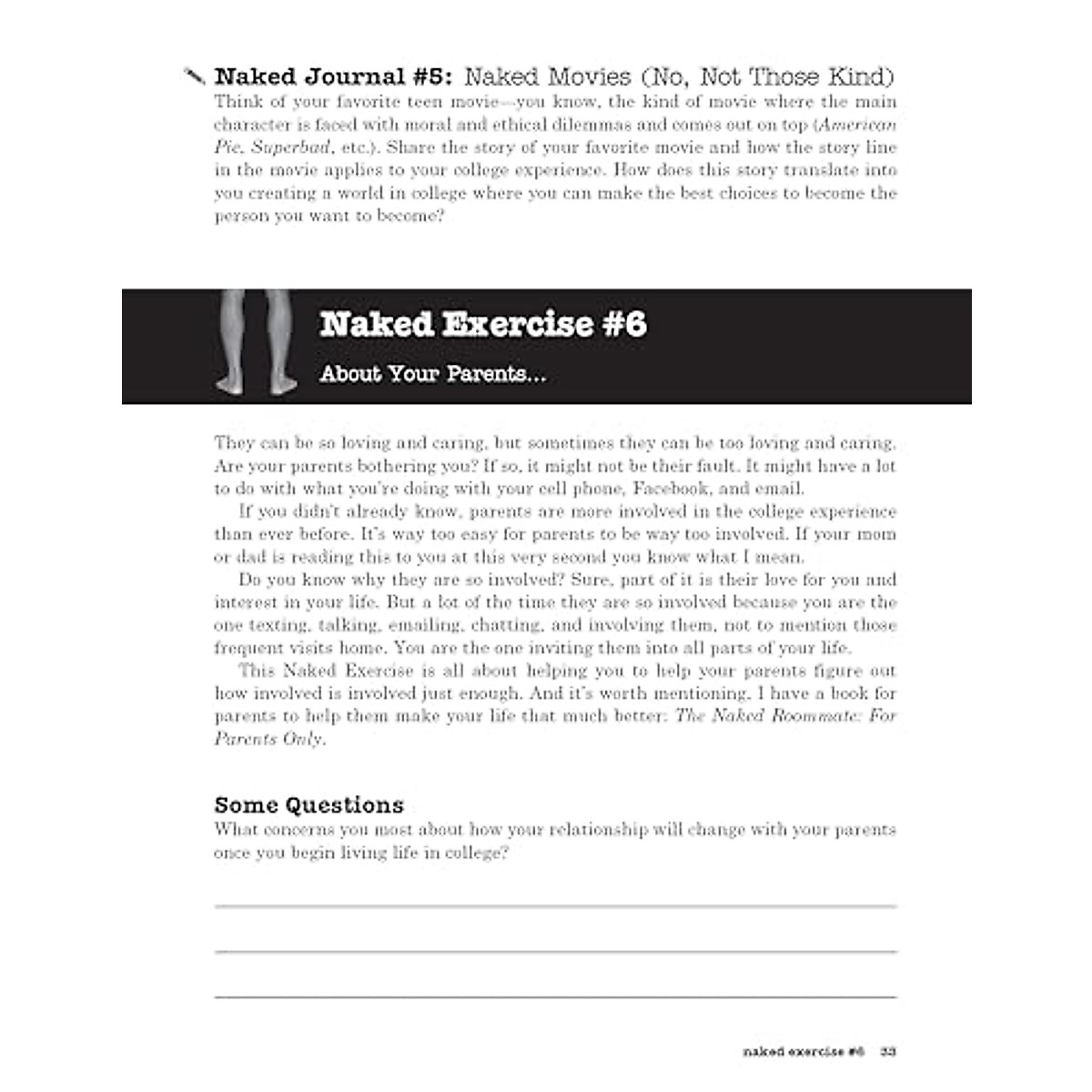 The Naked Roommate's First Year Survival Workbook: The Ultimate Tools for a College Experience with More Fun, Less Stress and Top Success (Back-to-School College Care Package Gift for Freshmen)