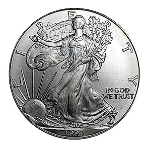 1999 Silver Eagle In US Mint Gift Box $1 Brilliant Uncirculated