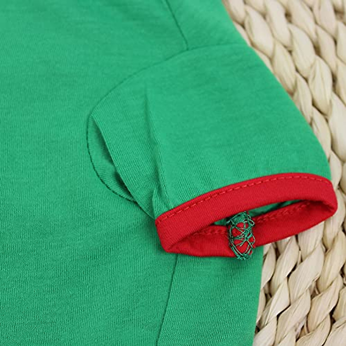 prettDliJUN Dog Christmas Printed T-Shirt, Two Legs Style Xmas Printed Small Pet Costume for 4 Seasons,XL