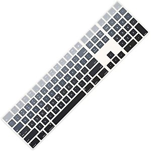 Allinside Ombre Gray Cover for Apple iMac Magic Wireless Keyboard with Numeric Keypad MQ052LL/A A1843 US Layout