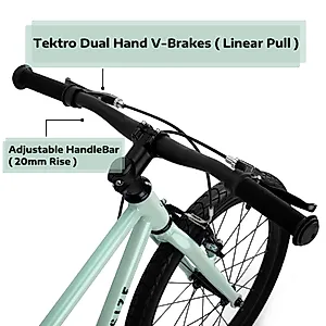 A11N SPORTS BELSIZE 20-Inch Belt-Drive Kid's Bike, Lightweight Aluminium Alloy Bicycle(only 14.82 lbs) for 7-10 Years Old