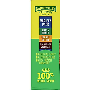 Nature Valley Crunchy Granola Bars, Variety Pack, 12 Bars, 8.94 OZ (6 Pouches)
