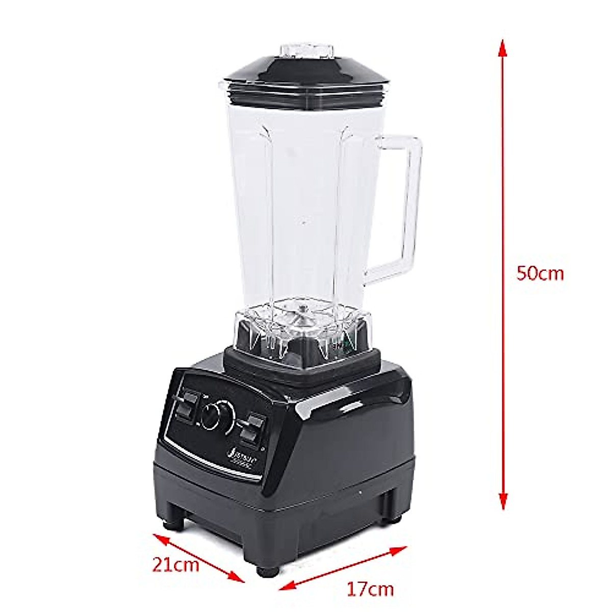Grade Blender, 2200W Household Grade Blender Mixer, Heavy Duty Professional Power Blender For Shakes, Smoothies, Ice Crushing, Frozen Fruits, Soups, Dry Grinding (Black)