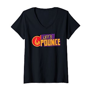 Womens Miraculous Collection Rena Rouge Let's Pounce V-Neck T-Shirt
