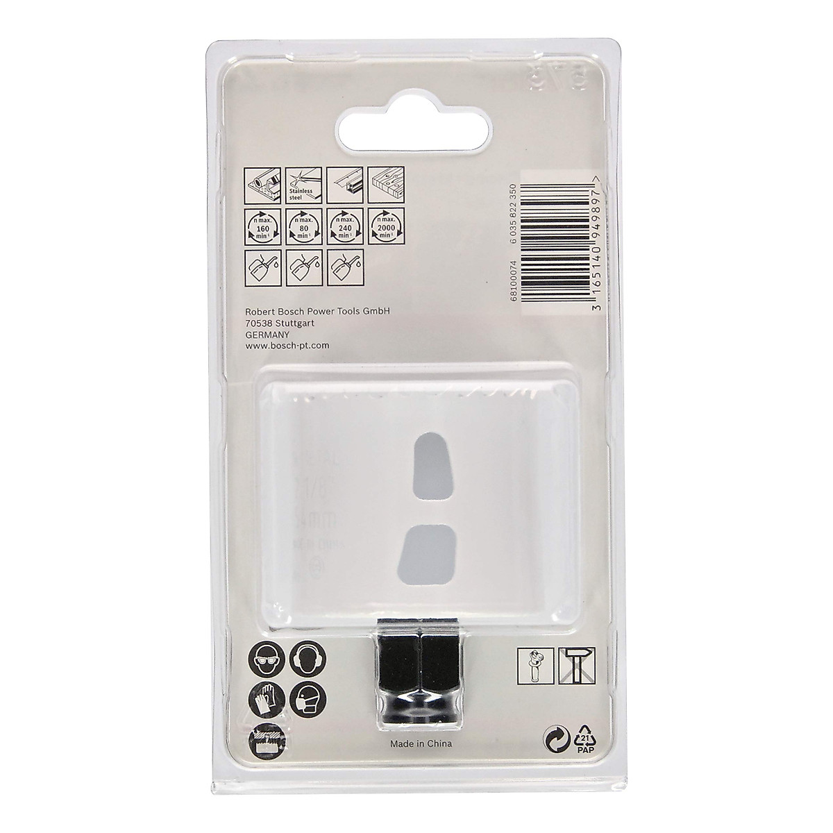 Bosch 2608594220 BiM Progressor Bi Holesaw 8% Cobalt Alloy Progressive Toothed Strip for Wood and Metals Diameter 54 mm