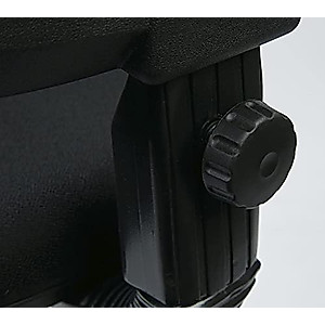 Office Star DC Series Adjustable Drafting Chair with Foot Ring and Sculptured Foam Seat, Icon Black Fabric