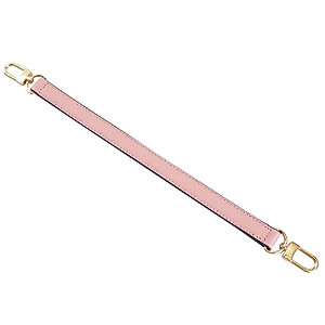 Genuine Leather Plain Strap Replacement Top Handle Leather Strap for Handbag (Pink, 26 in)