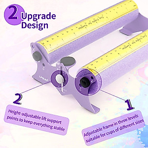 Cup Cradle for Tumblers, Foam Cup Holder with Measurements,Cup Holder,Cup Caddy Cuptisserie Storage Accessory Base Applying Ornament Vinyl Decal to Tumblers, Glass, Cups, Bottles