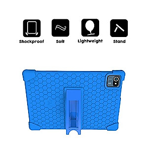 MB1001 Tablet Case, Transwon Kids Case for Moderness 10.1 MDN10013/ Smart Life Within Reach Tablet Case/for Okaysea Velorim HAPPYBE ANYLAKE Freeski OLEXEX Bestski CZZ Tablet Case 10.1 - Blue