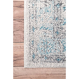 nuLOOM Vintage Rio Area Rug, 6' 7" x 9', Aqua