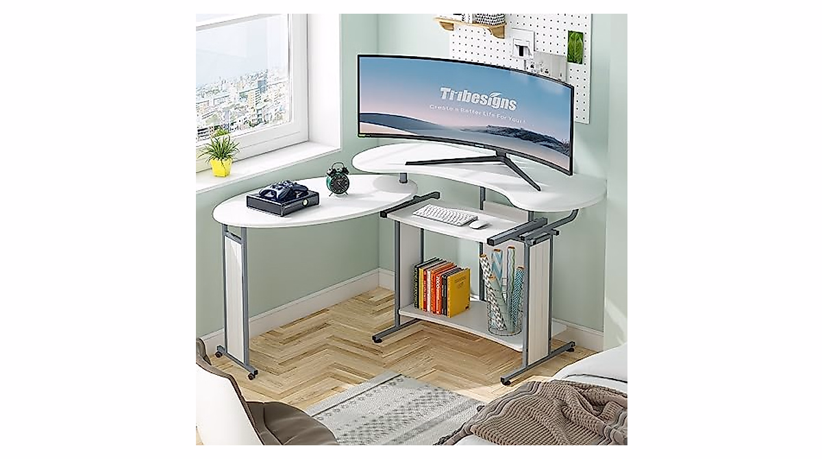 LITTLE TREE L-Shaped Desk - Modern Home Office Solution