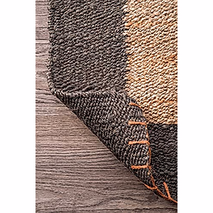 nuLOOM Cameron Hand Woven Jute Area Rug, 6' x 9', Natural