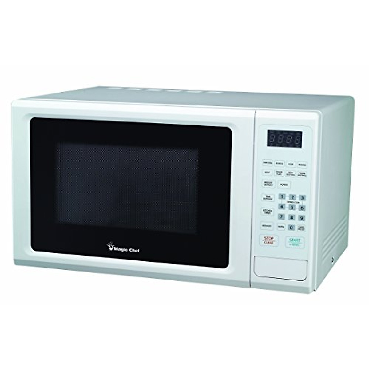 Magic Chef Cu. Ft Countertop Oven with Push-Button Door in White MCM1110W 1.1 cu.ft. 1000W Microwave