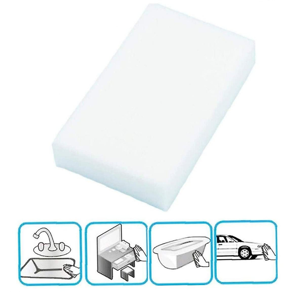 BUJIATANG Magic Eraser 20Pcs Magic Sponge Eraser Melamine Cleaner For Kitchen Office Bathroom Nano Cleaning Sponges