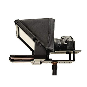 Glide Gear TMP100 Adjustable iPad/ Tablet/ Smartphone Teleprompter Beam Splitter 70/30 Glass w/ Carry Case No Plastic All Metal / No Assembly Required