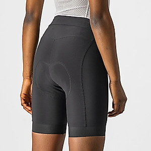 Castelli Women’s Endurance Short for Road and Gravel Biking I Female Padded Cycling Shorts - Black - Small