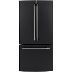 Cafe CWE19SP4NW2 18.6 cu. ft. French Door Refrigerator in Matte White, Fingerprint Resistant, Counter Depth and ENERGY STAR