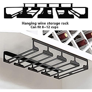 Household Wine Glass Rack, Wine Cabinet Goblet Rack, Wine Glass Rack, Wine Rack Hanging Rack 2 Packs