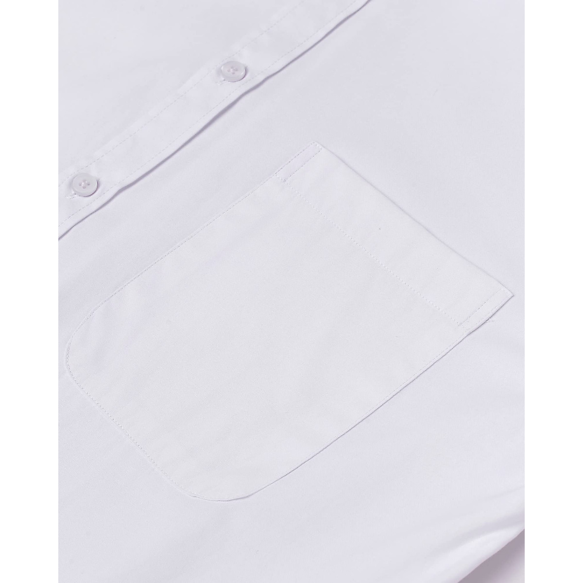 Alimens & Gentle Men's Solid Oxford Shirt Regular Fit Long Sleeve Button Down Shirts with Pocket White